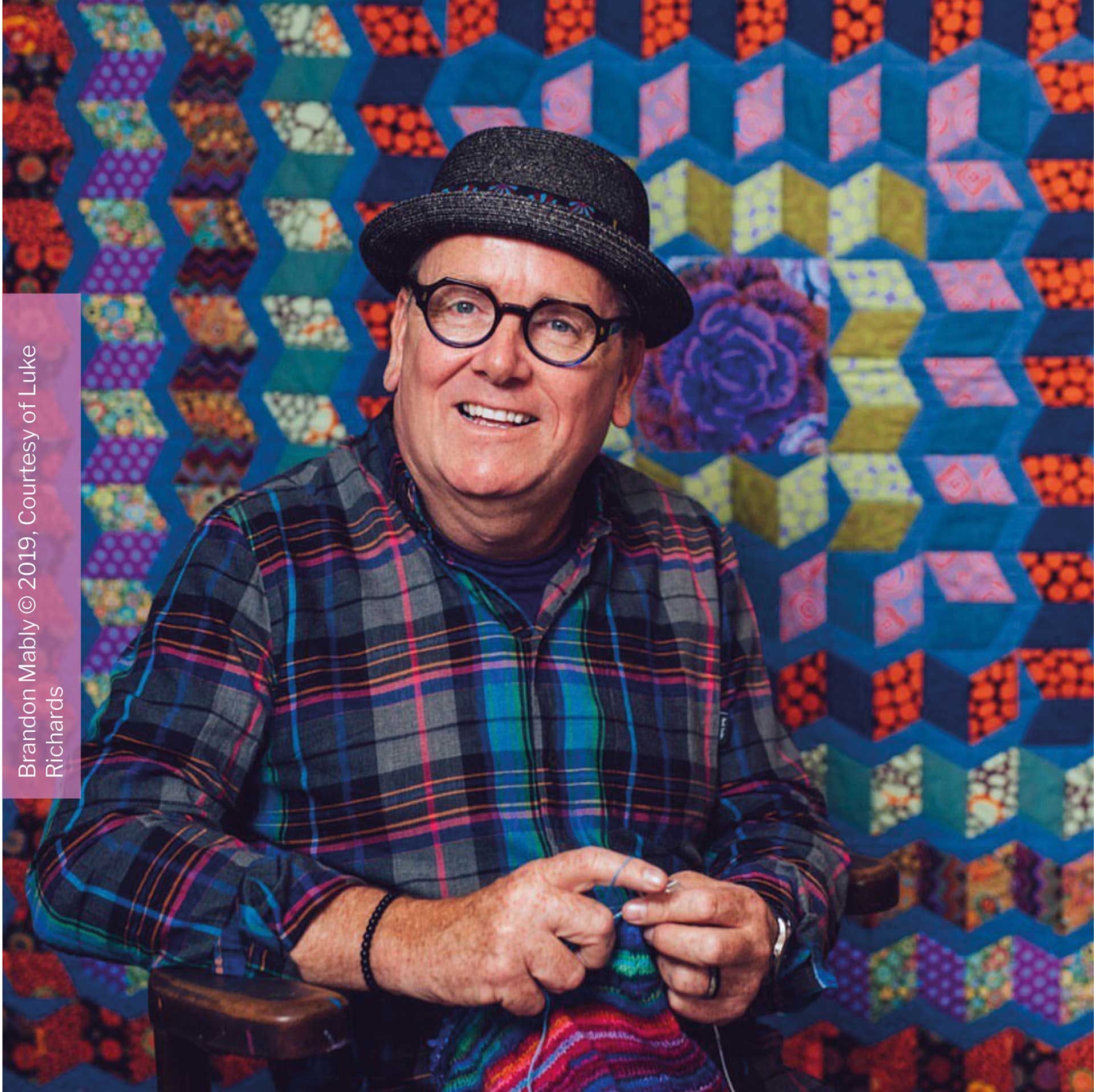 Kaffe Fassett Studio: Behind the Scenes with Brandon Mably - Fashion ...